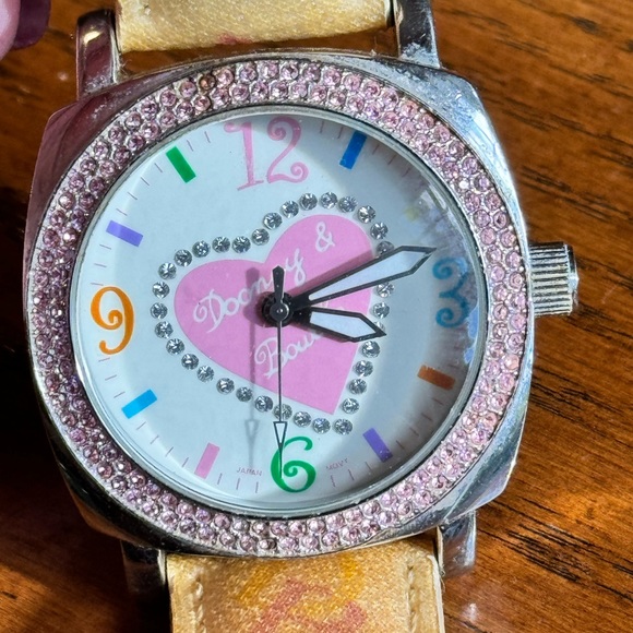 Dooney & Bourke | Accessories | Dooney Bourke Pink Crystal Watch 775 ...